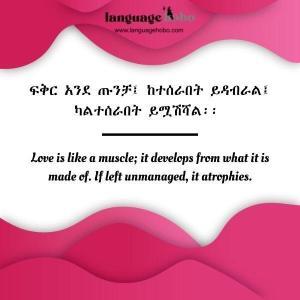 30 Best Love Quotes In Amharic – Language Hobo