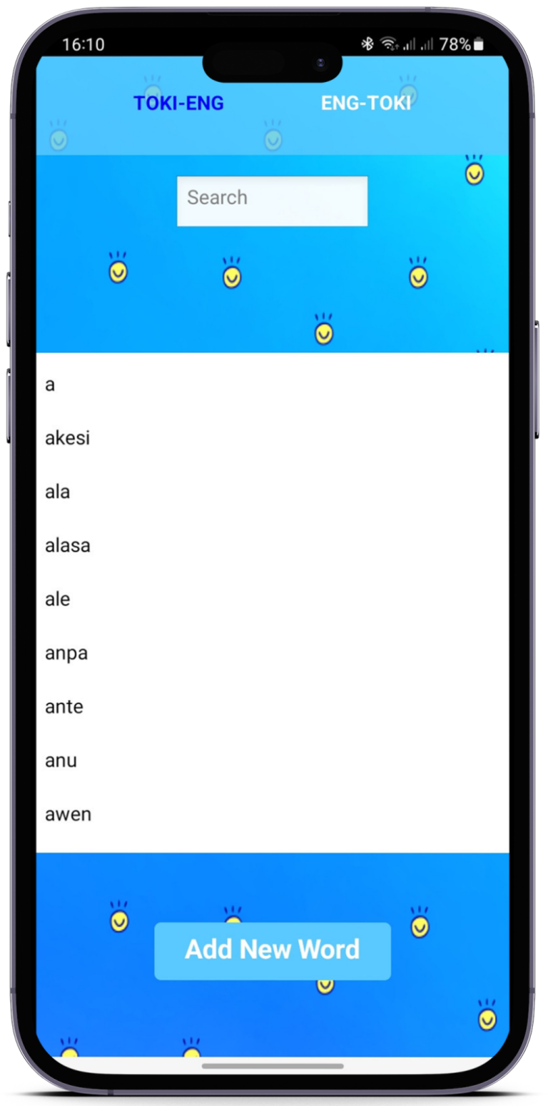 Toki Pona Audio & Picture Dictionary App – Language Hobo