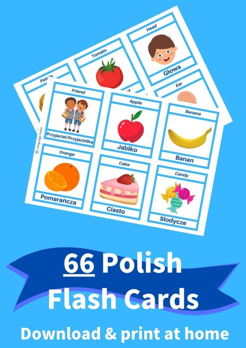 Printable POLISH Flashcards [PDF Download] – Language Hobo