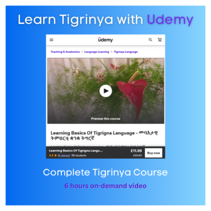 Everything You Need To Learn Tigrinya – Language Hobo